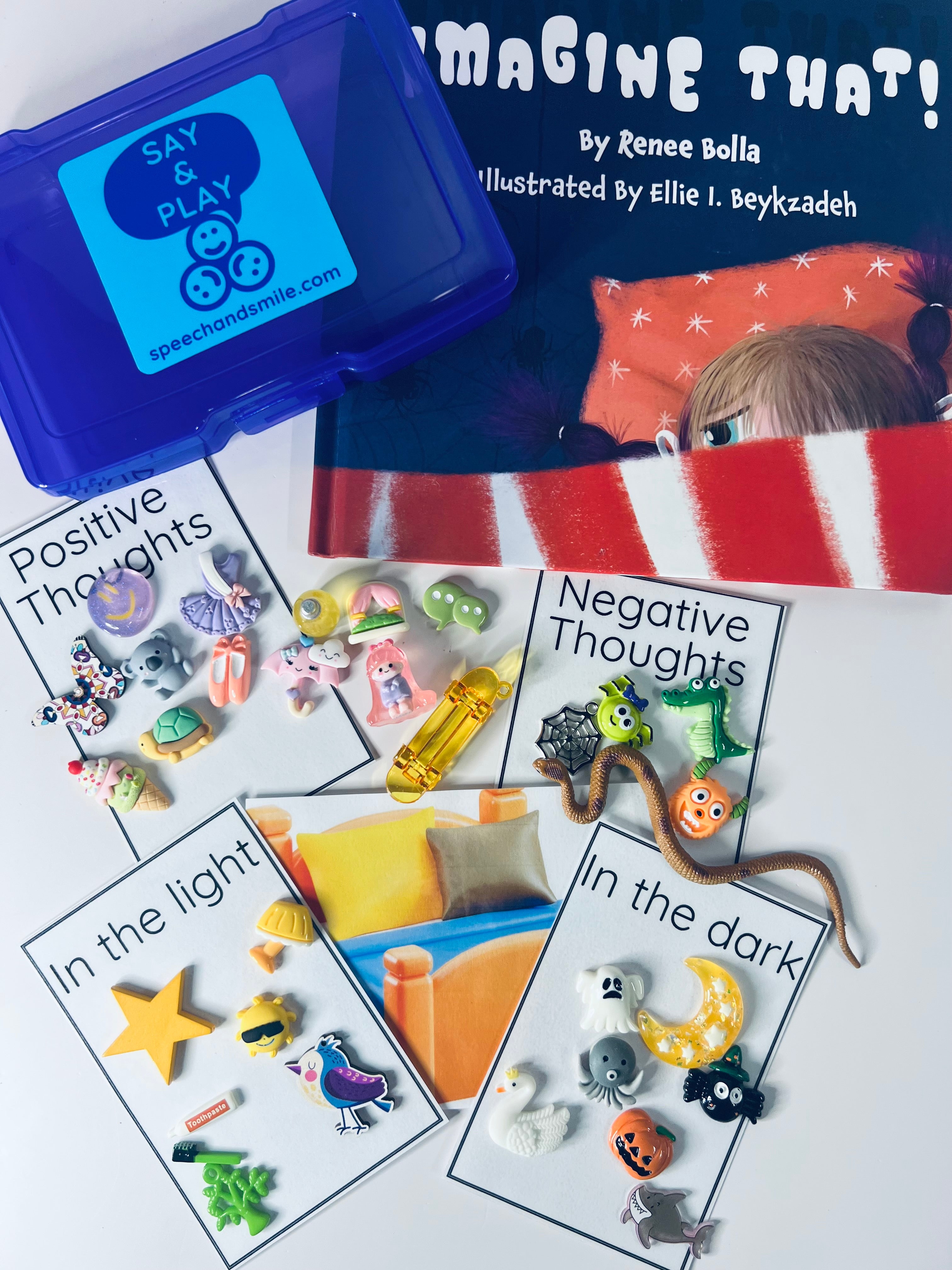 Imagine That Book Story Kit Mini Objects Speech Therapy Mini Objects T ...