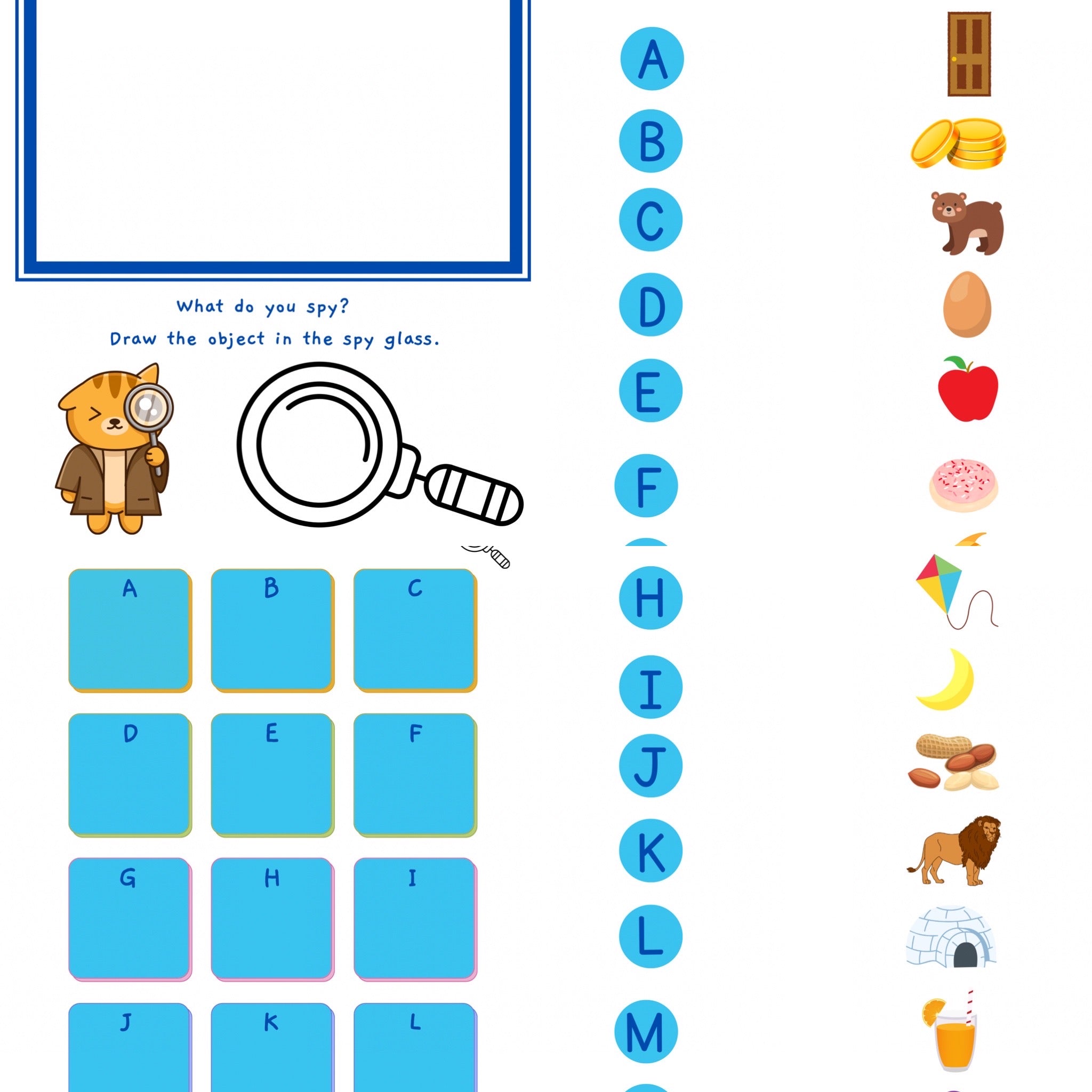 I Spy Alphabet Book Companion I Spy Activities for Children's Book I S ...