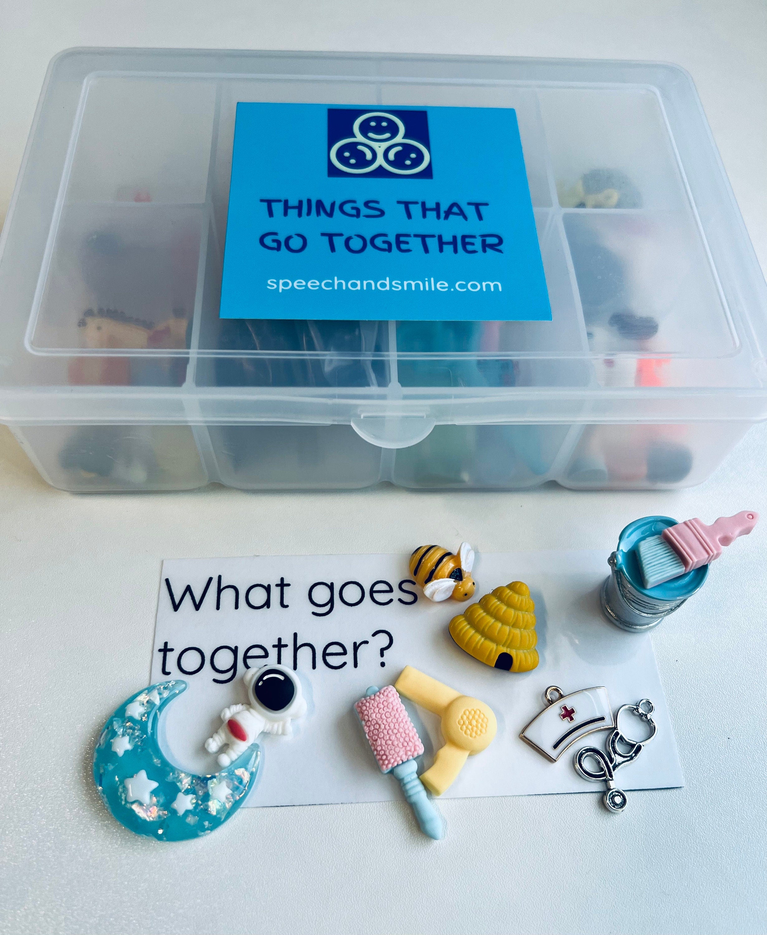 Mini Objects for Speech Therapy Things That Go Together Kit Semantic L ...