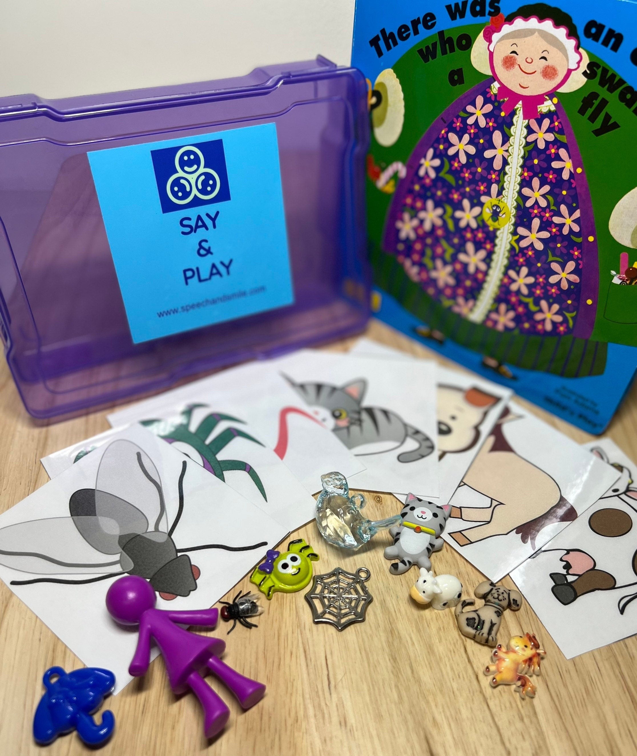 Story Object There was an Old Lady who Swallowed a Fly Say and Play a ...