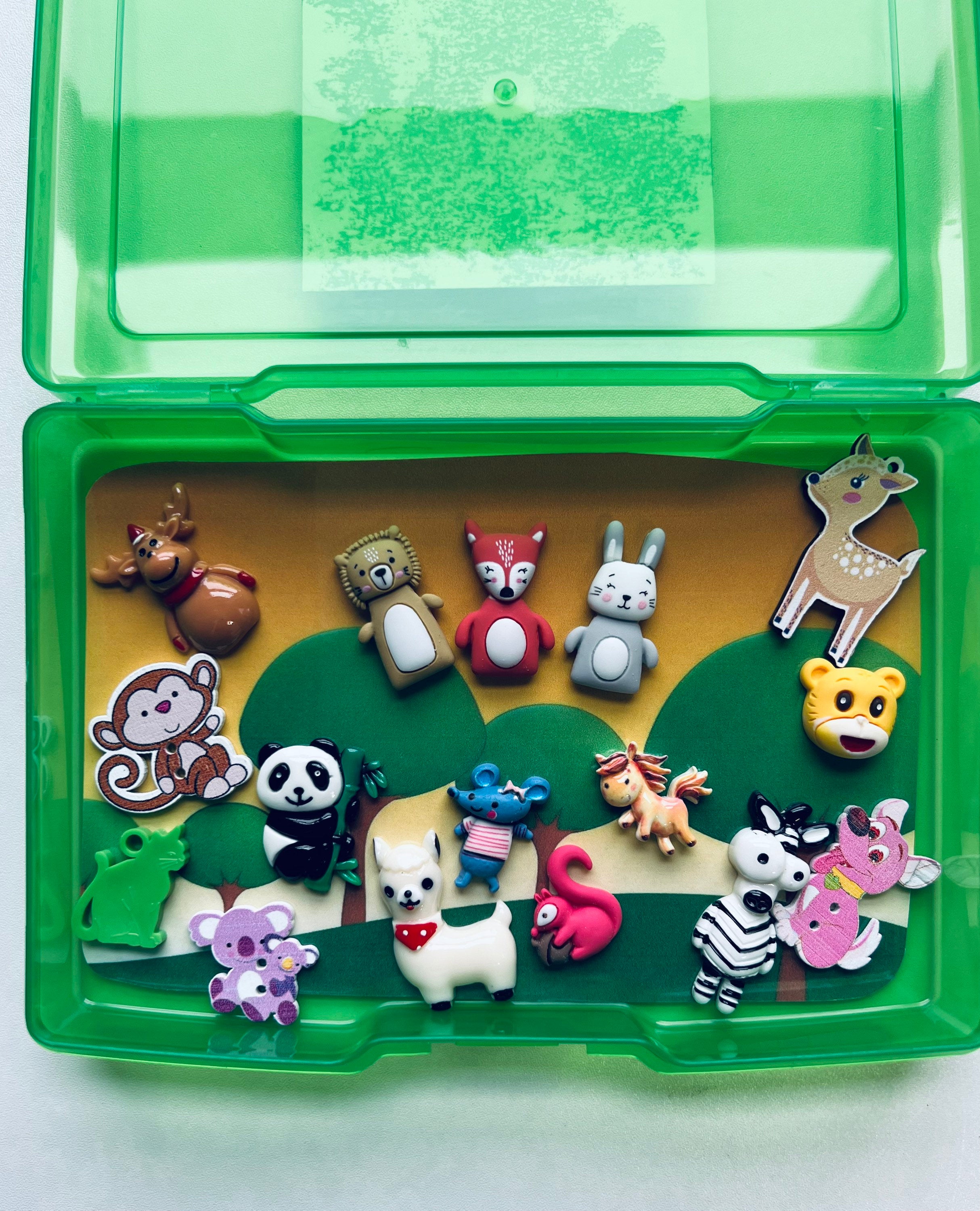 ANIMAL Theme Mini Objects- Task Box-ANIMAL Trinkets-Speech Therapy Min ...