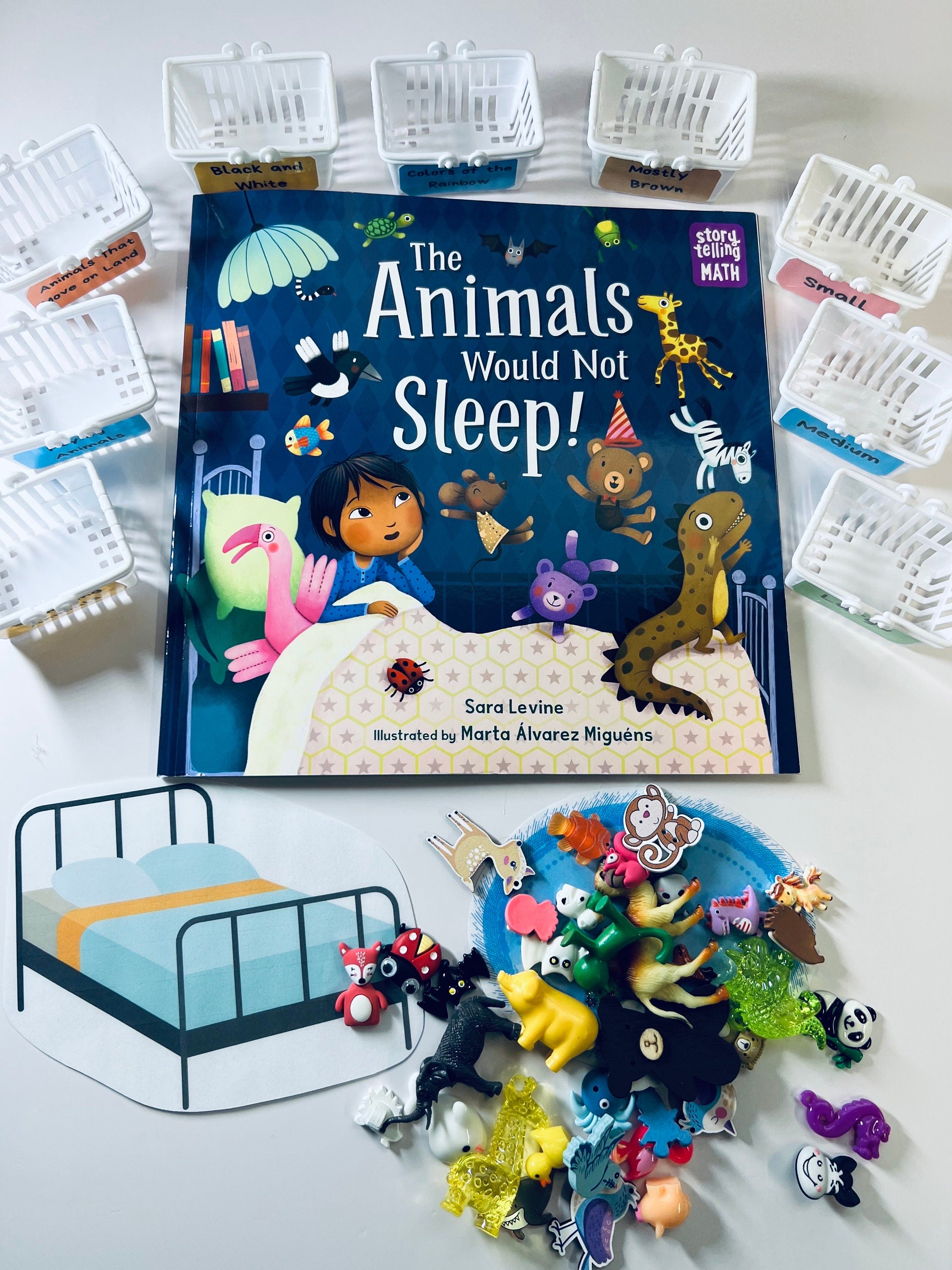 The Animals Would Not Sleep Story Kit-Story Telling Kit-Sorting Kit- T ...
