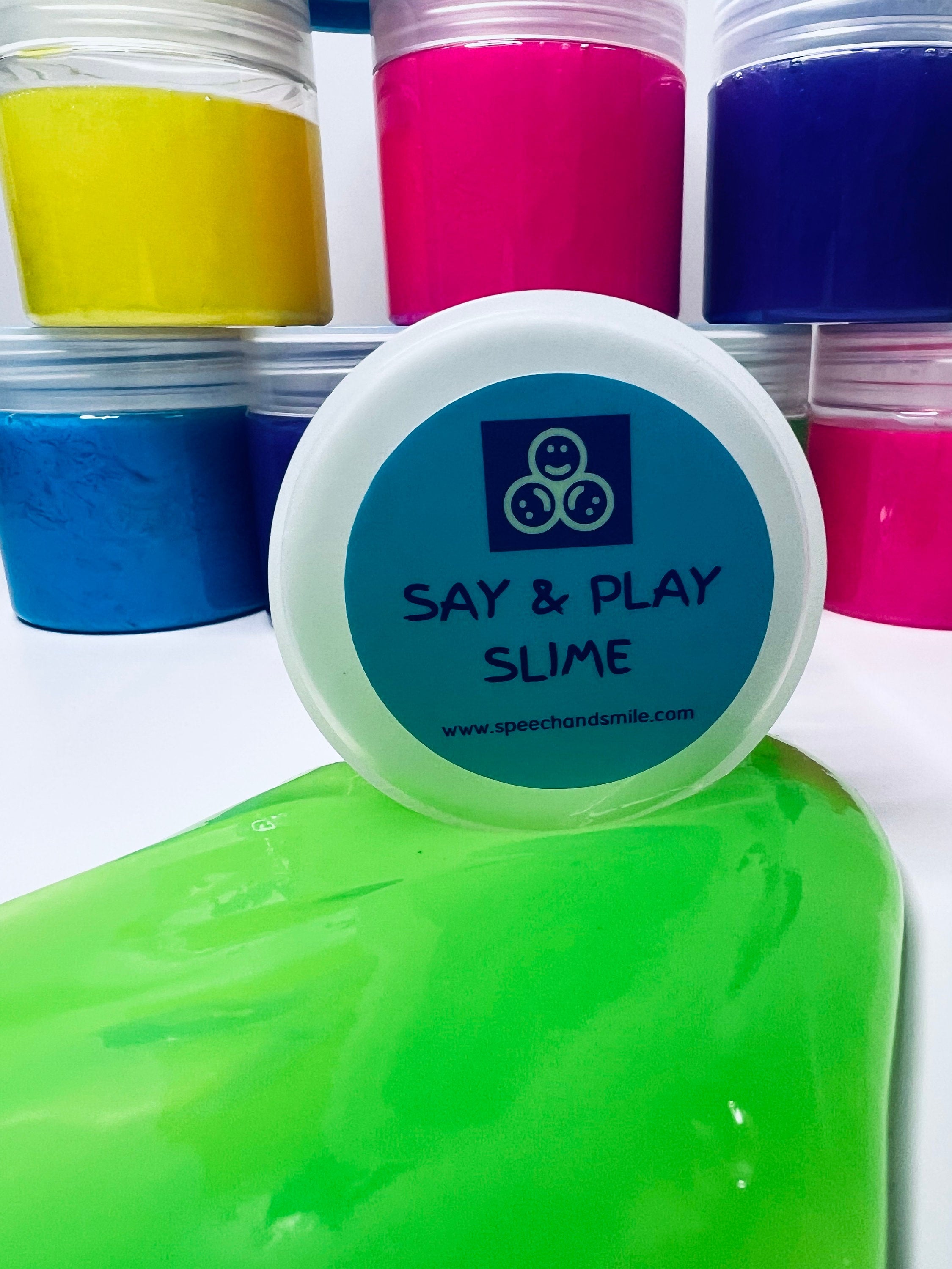 SLIME Pod - Slime Jar - Say and Play Slime - Sensory Play – Speech and ...