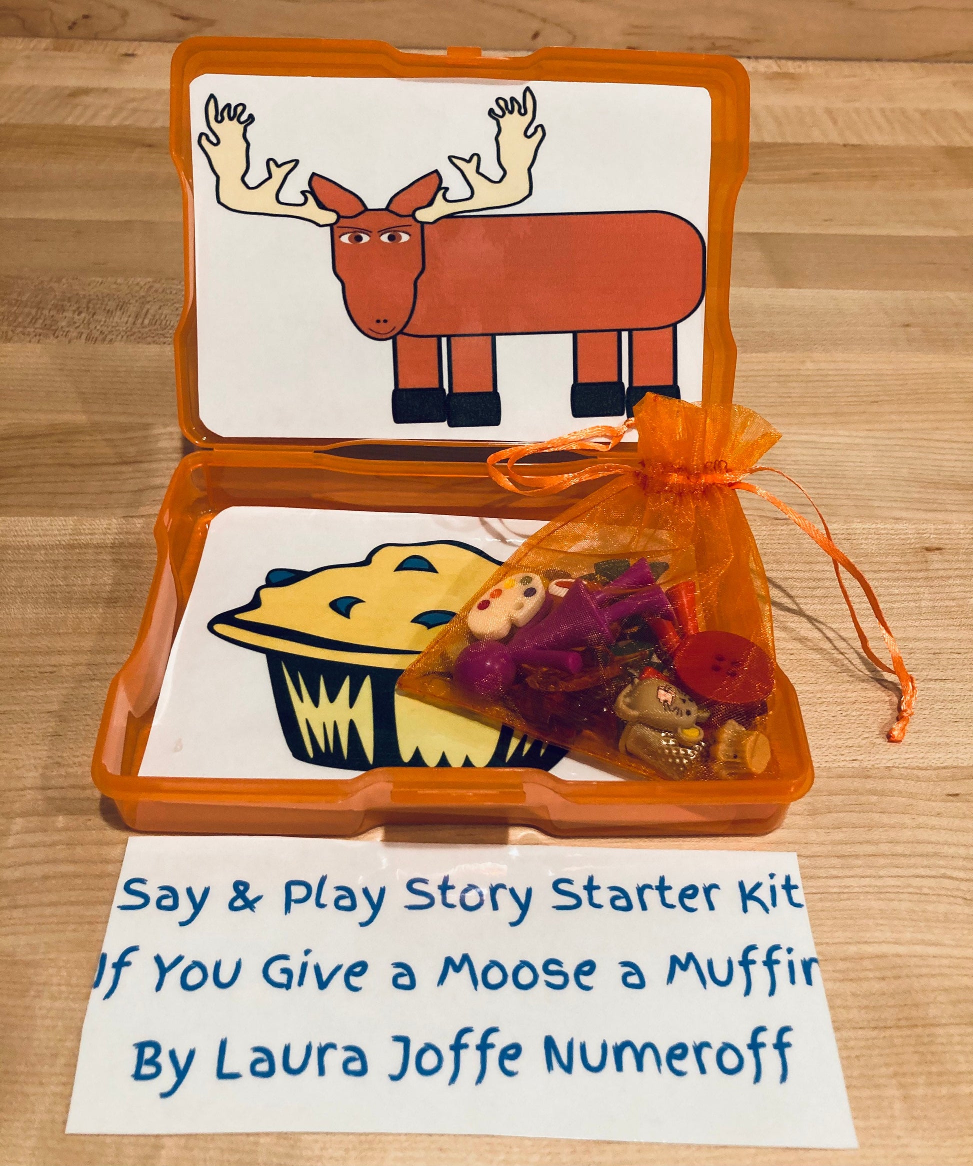 Story Kit-If You Give a Moose a Muffin Book and Objects-Speech Therapy ...