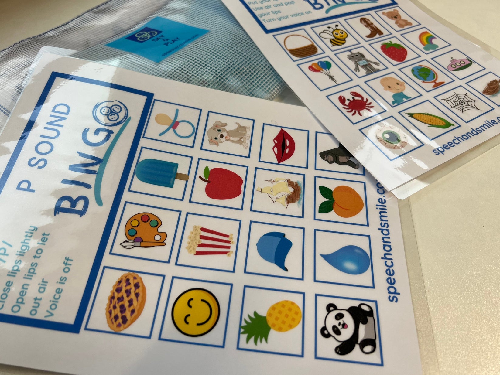 Say and Play Mini Objects Speech Therapy Bingo for Speech Sounds Mini ...
