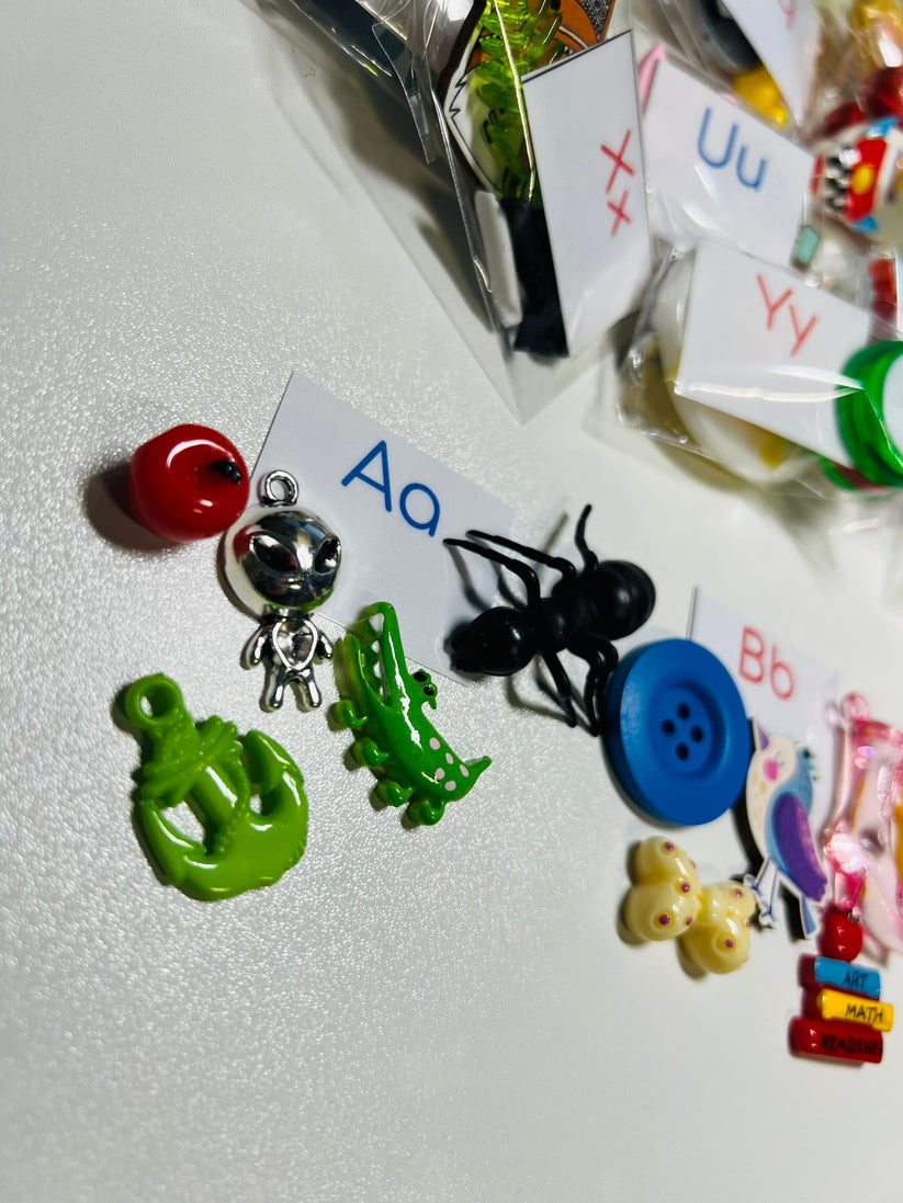 Alphabet Trinkets-5 per Letter Alphabet Objects-Beginning Sound Object ...