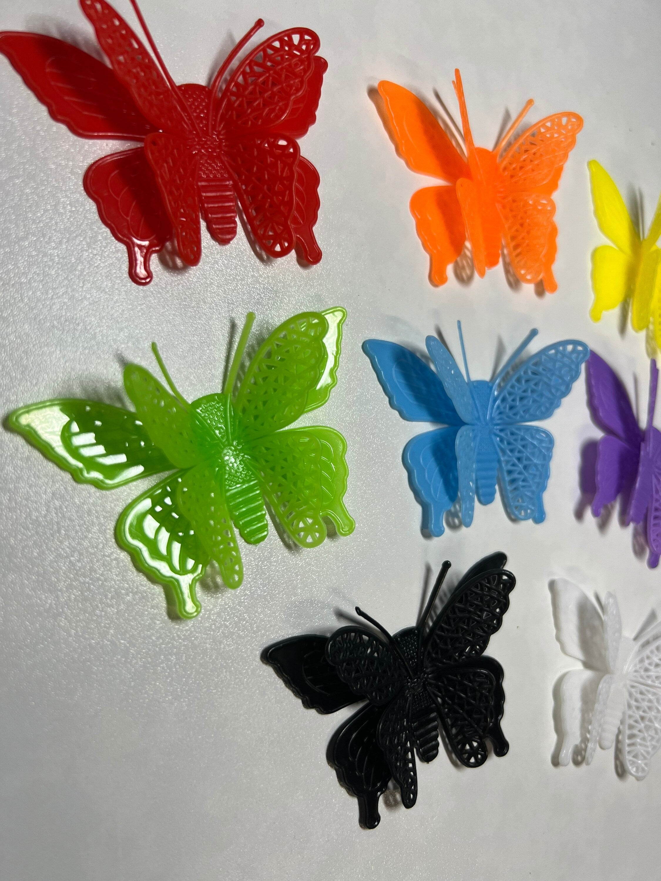 Butterfly Fidget-Fidget Toy-Plastic 3D Butterfly-Anxiety Fidget Tool-A ...