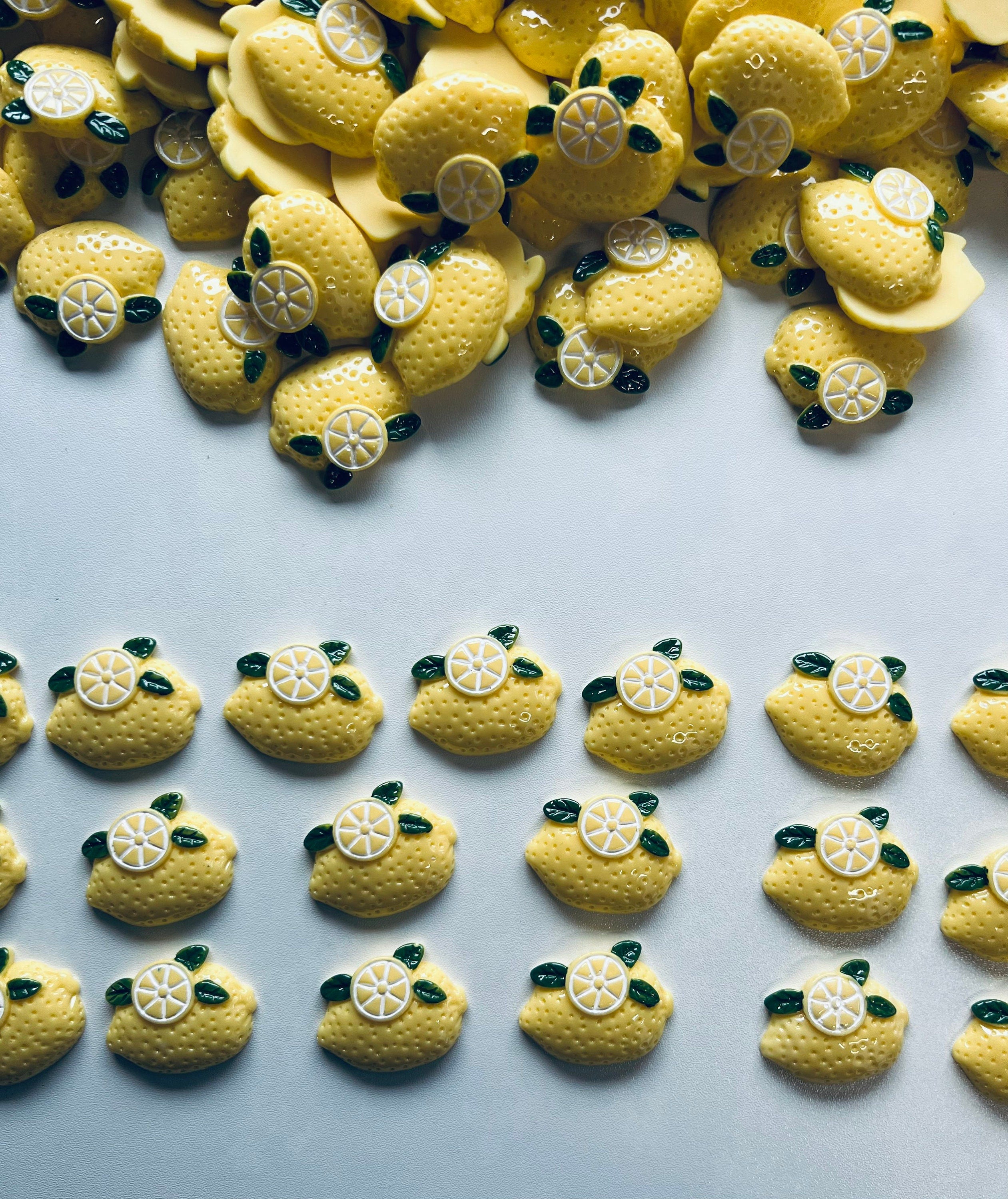 LEMON Trinket Mini Object-Fruit Theme Objects-Resin LEMON-Speech Thera ...