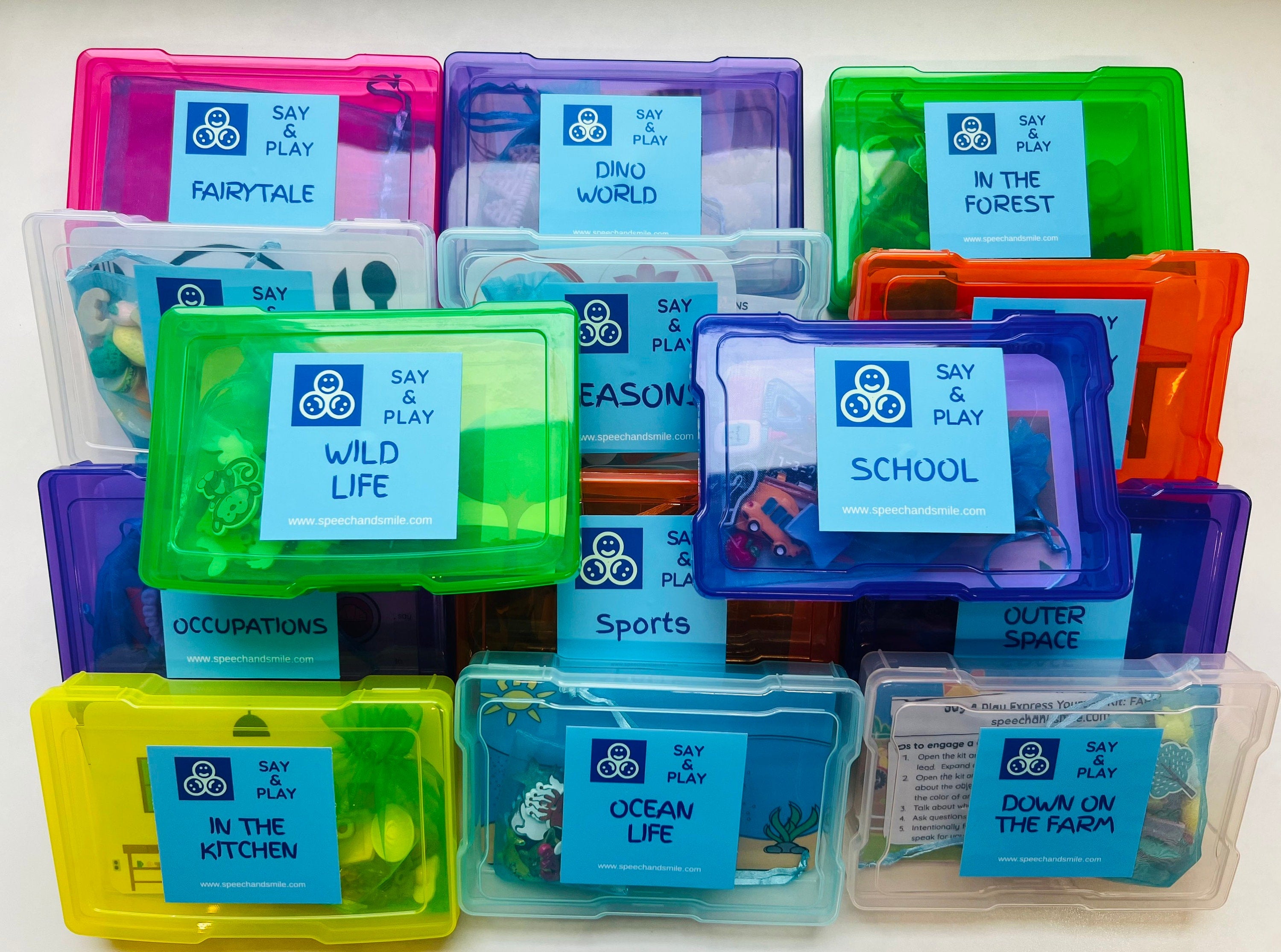 Theme Mini Object Kits-Pick your Theme-Speech Therapy Minis-Speech Min ...