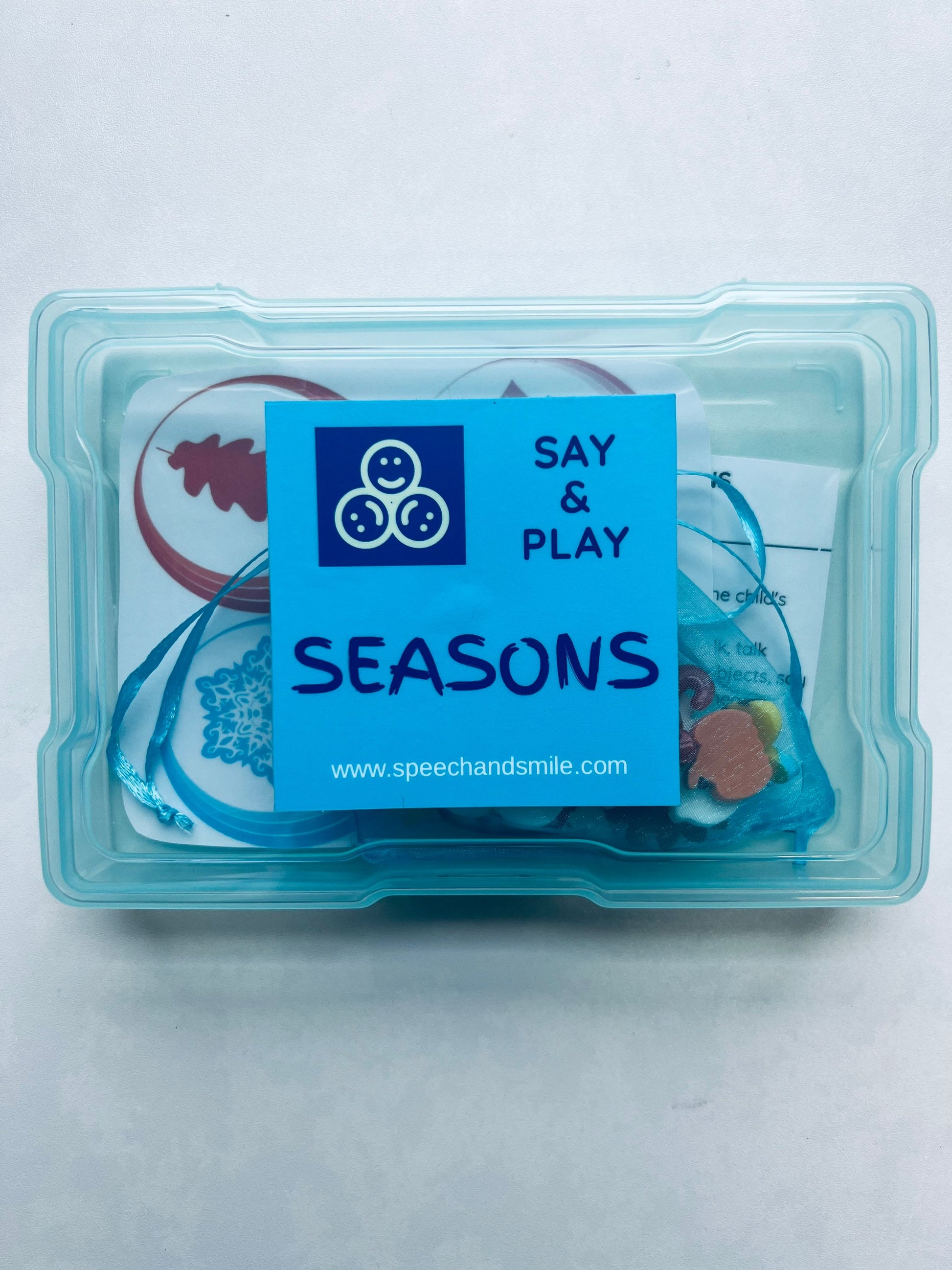 SEASONS Theme Mini Objects- Task Box-SEASON Trinkets-Speech Therapy Mi – Speech and Smile