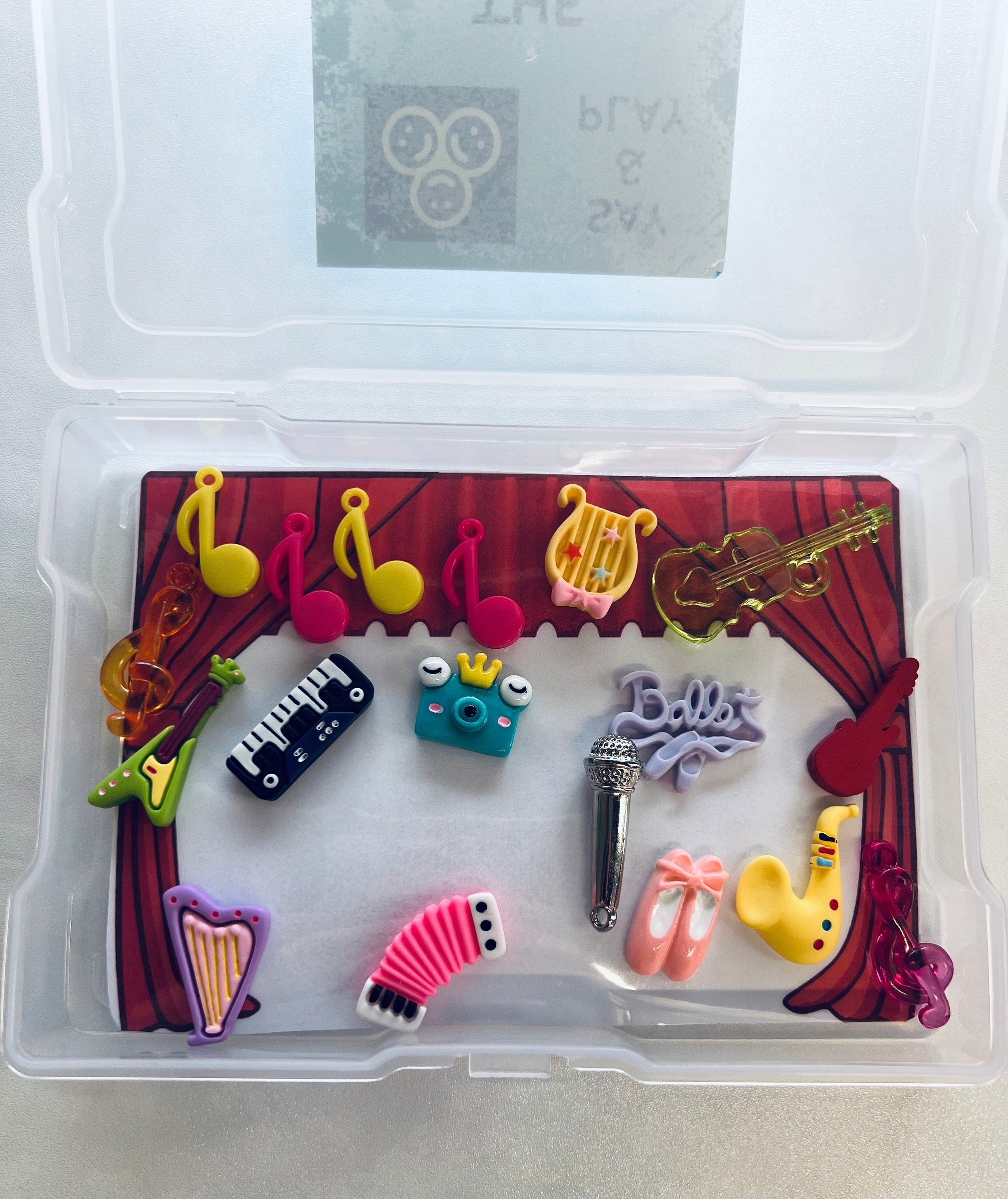ART & DANCE Theme Mini Objects-Music Trinkets-Speech Therapy Mini Obje ...