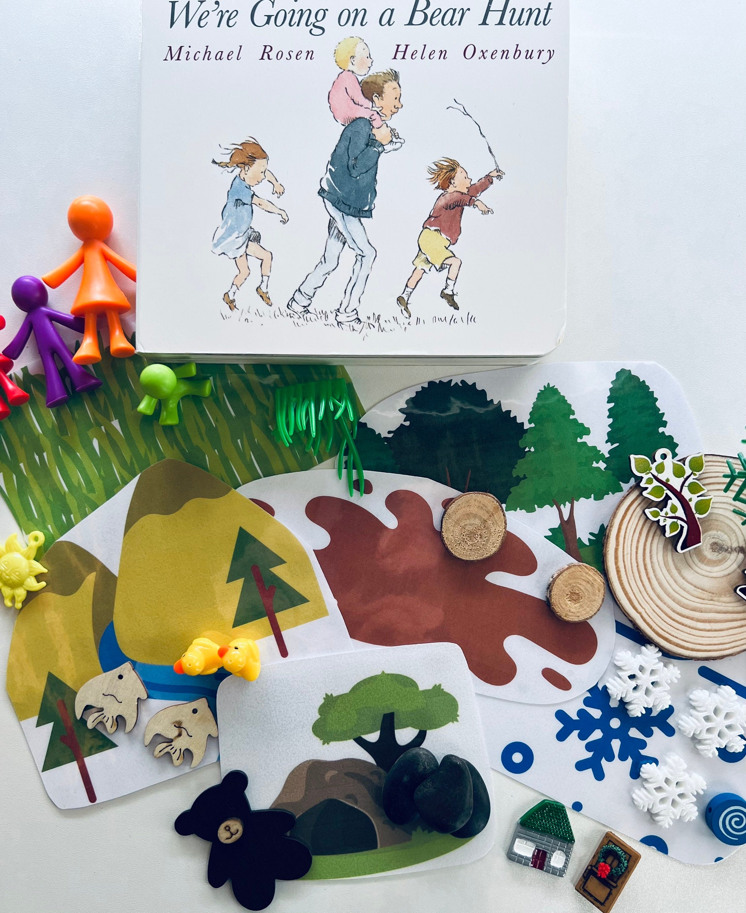 Going on a Bear Hunt Objects-Story Kit-Story Props-Speech Therapy Mini ...