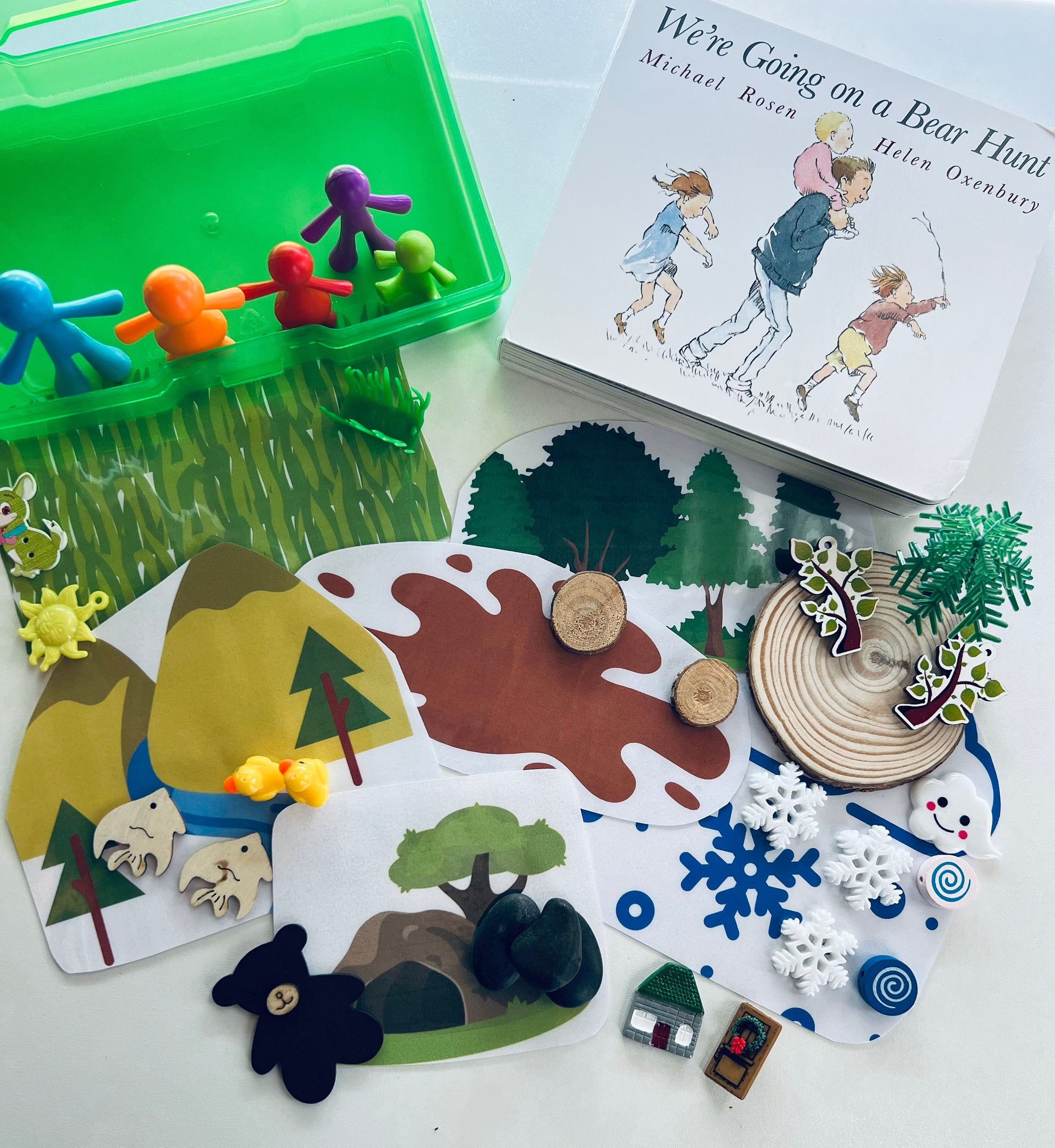 Going on a Bear Hunt Objects-Story Kit-Story Props-Speech Therapy Mini ...