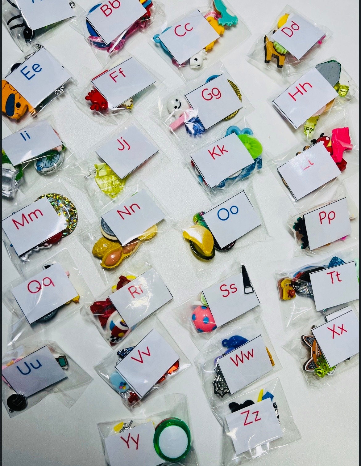 Alphabet Trinkets-5 per Letter Alphabet Objects-Beginning Sound Object ...