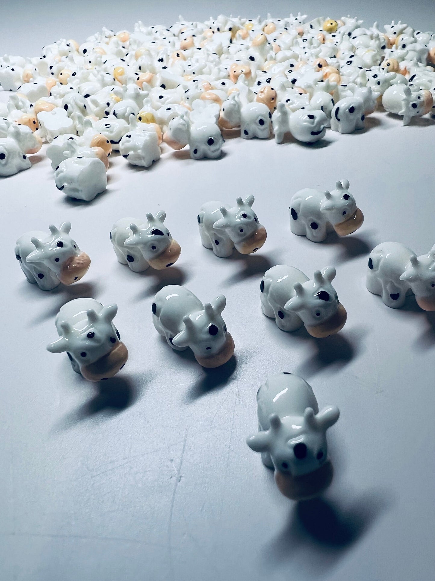 Miniature COWS Alphabet Objects Trinkets FARM Mini Objects Slime Charm ...