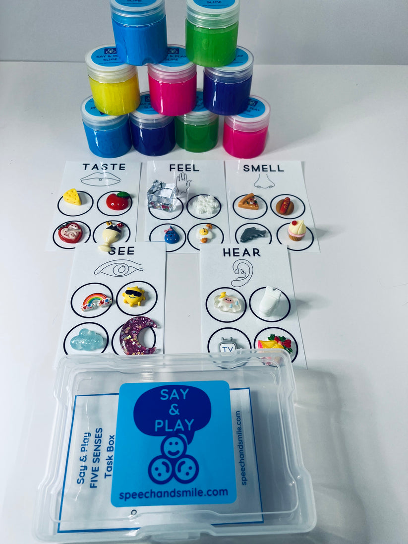 SENSES Task Box with Mini Objects - Sort Objects to the Sense- Prescho – Speech and Smile